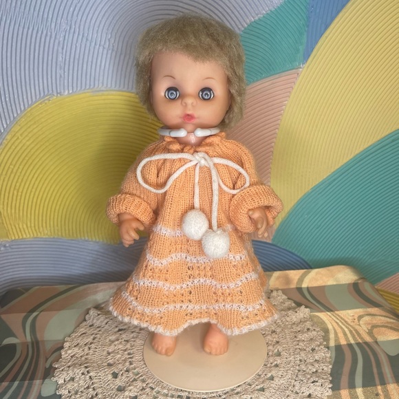 lorrie doll | Toys | Vintage 971 Lorrie Doll Wets Blonde Hair Blue Eyes ...